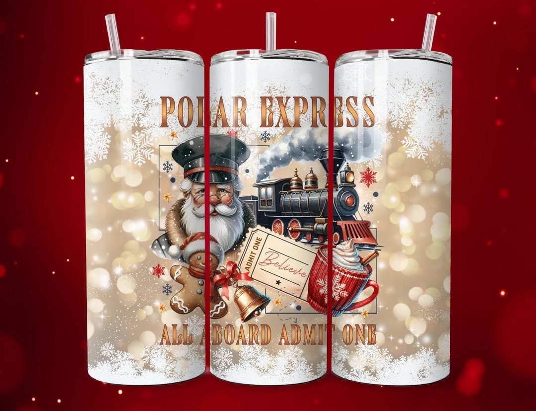 Polar Express Tumbler Wrap - Etsy