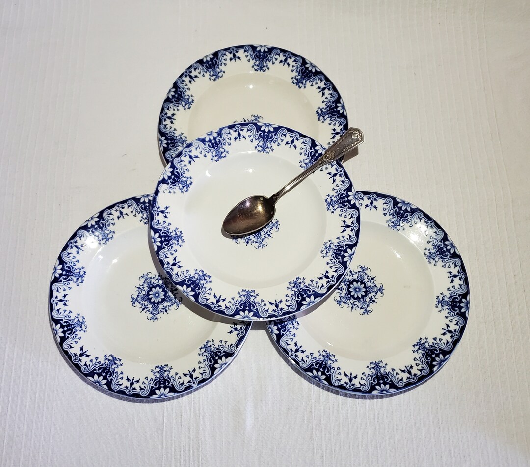 Set of 4 Soup Plates From the Jules Vieillard Earthenware Factory ...