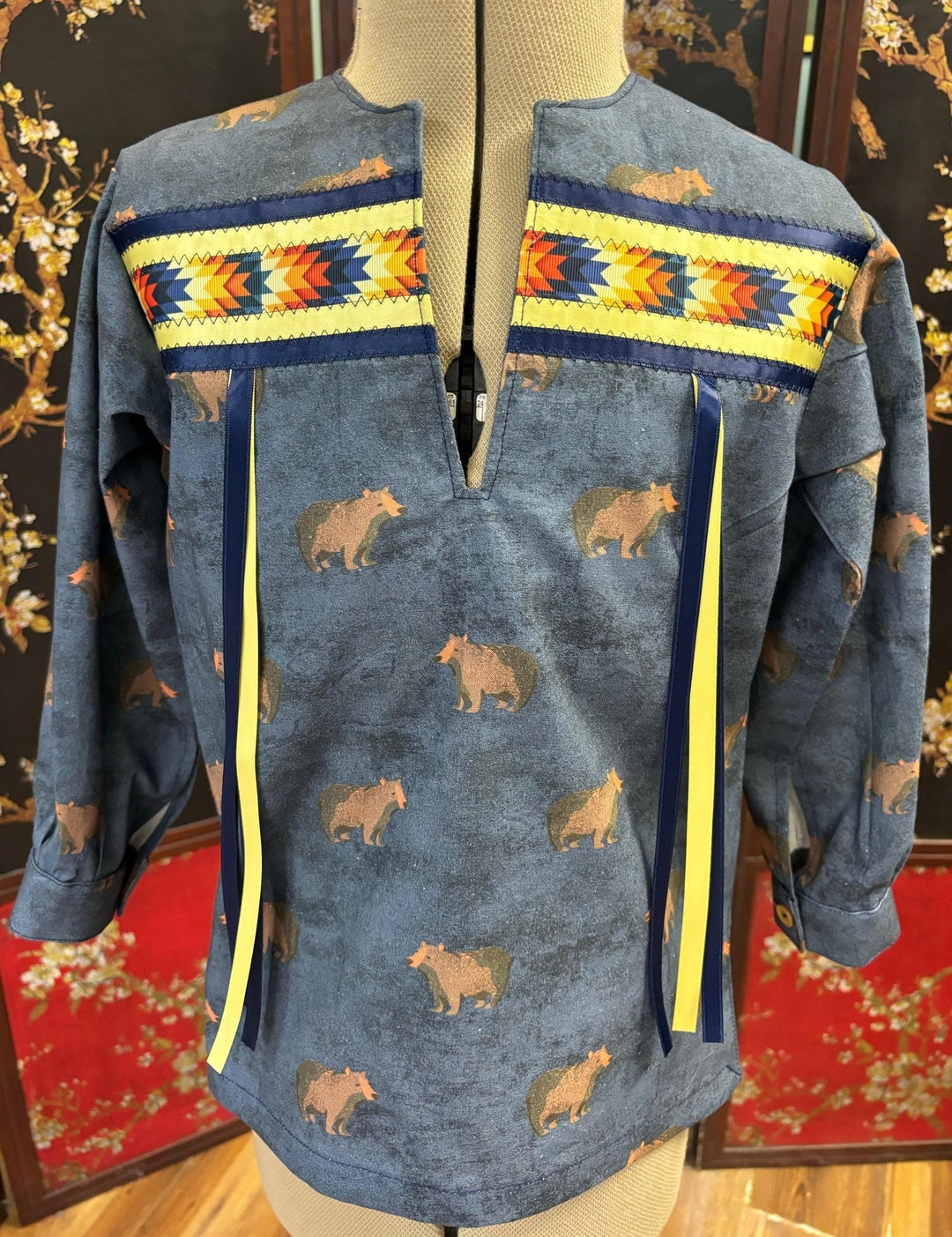 Indigenous Native American Boys or Girls Ribbon Shirt Regalia – 3 - Etsy