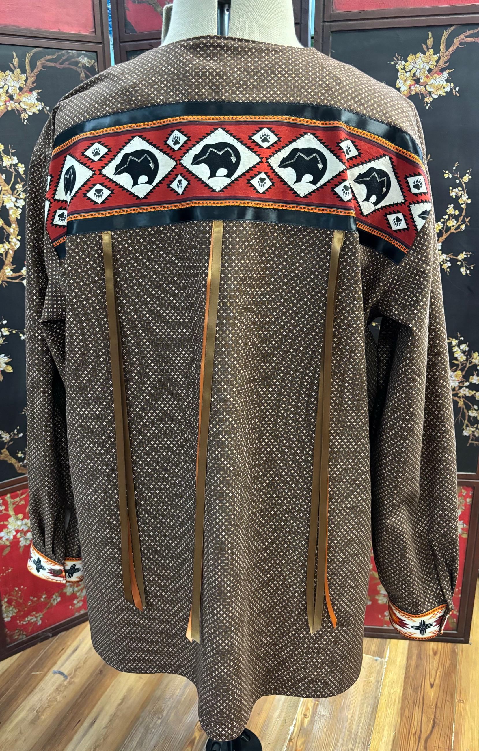 Native American Indigenous Men's Ribbon Shirt Regalia XL - Etsy
