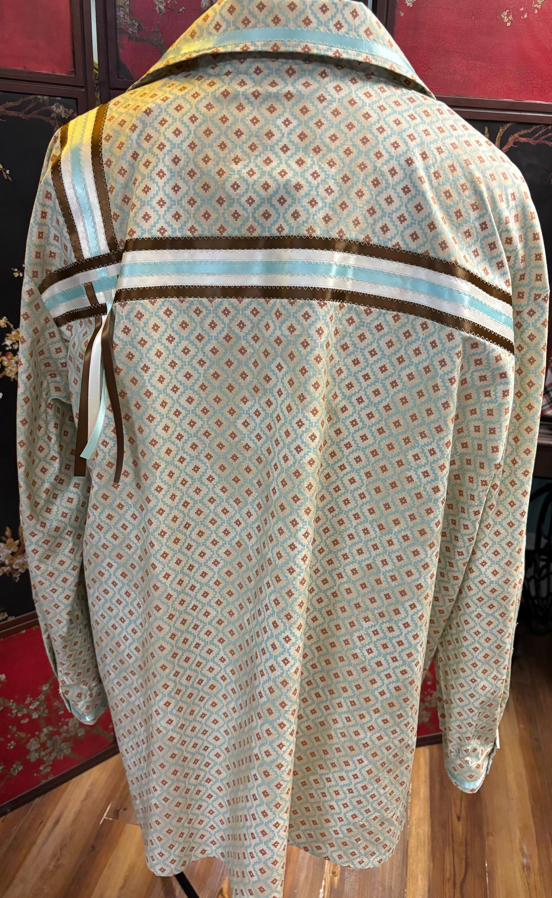 Native American Indigenous Men's Ribbon Shirt Regalia XL - Etsy