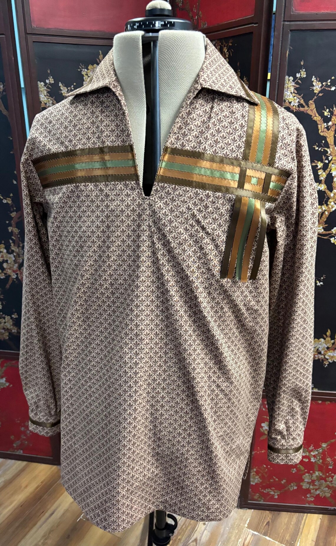 Native American Indigenous Men's Ribbon Shirt Regalia - Small - Etsy