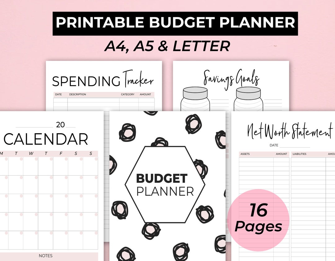 Budget Binder Printable, Finance Planner Bundle, Financial Journal ...