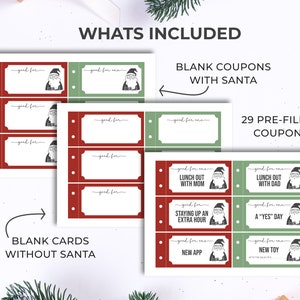 Christmas Coupon Book for Kids, Thoughtful Gift, Christmas Voucher ...