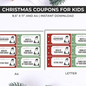 Christmas Coupon Book for Kids, Thoughtful Gift, Christmas Voucher ...