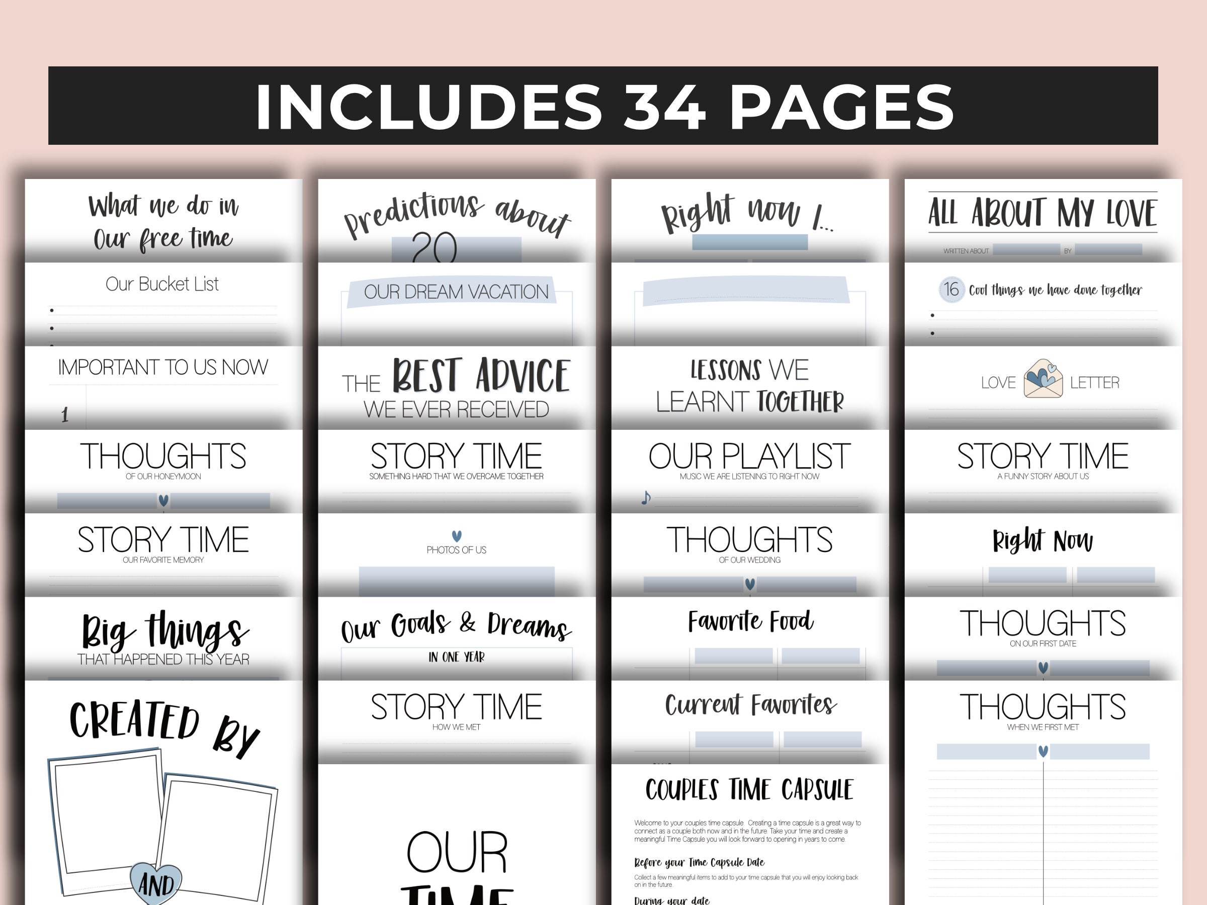 Couples Time Capsule, Date Night Ideas, Wedding Time Capsule ...