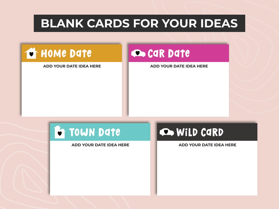 Date Night Cards Date Night Jar Printable Date Night Ideas | Etsy