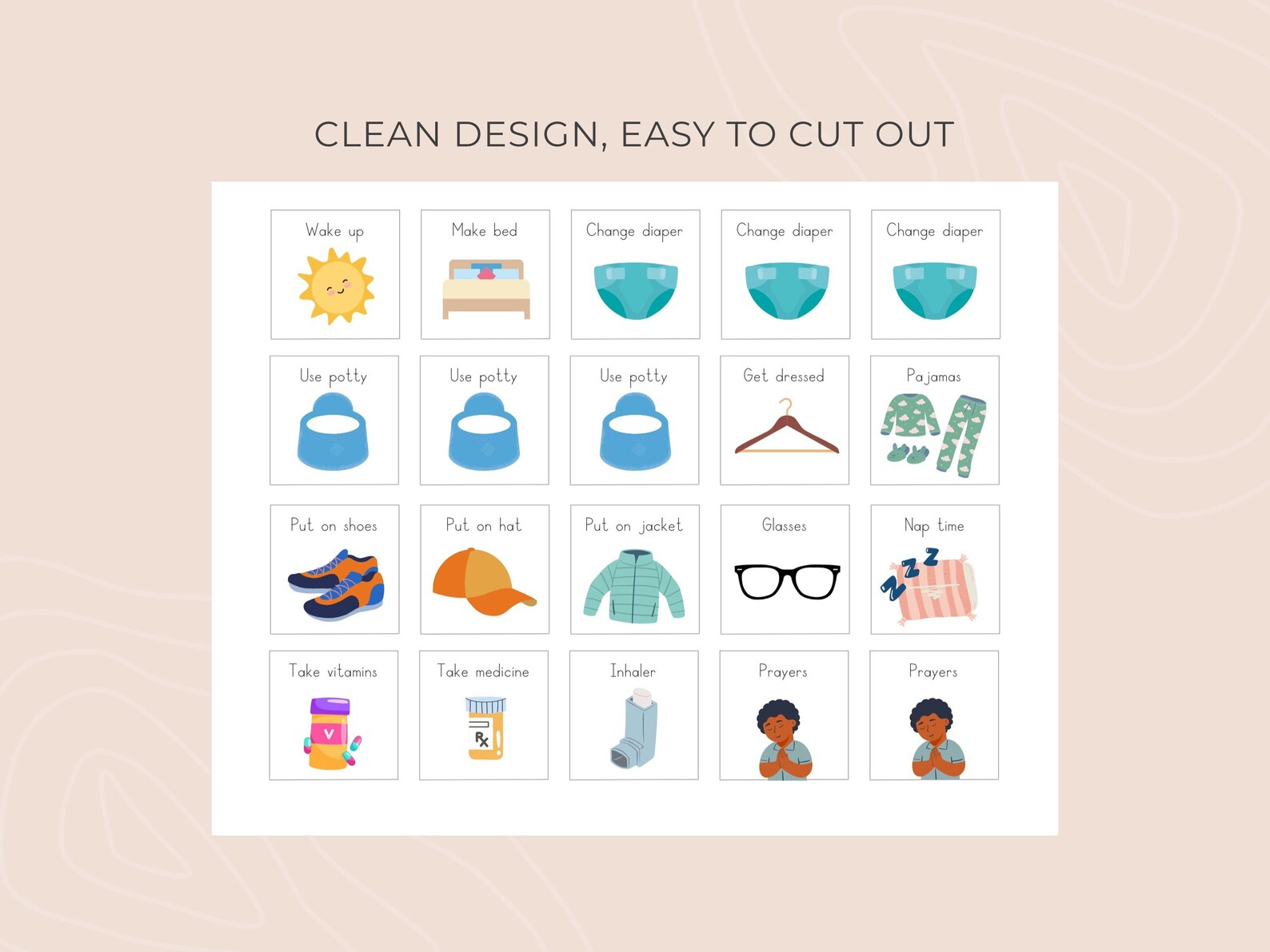 Routine Cards & Charts for Kids, Daily Rhythm, Morning, Afternoon ...