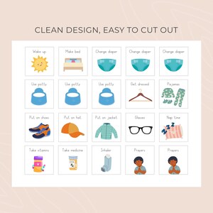 Routine Cards & Charts for Kids, Daily Rhythm, Morning, Afternoon ...