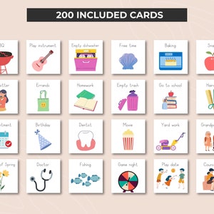 Editable Weekly Routine Chart & Cards, Visual Schedule for Kids and ...