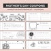 Printable Mother's Day Coupons, DIY Coloring Activities, Homemade Gifts ...