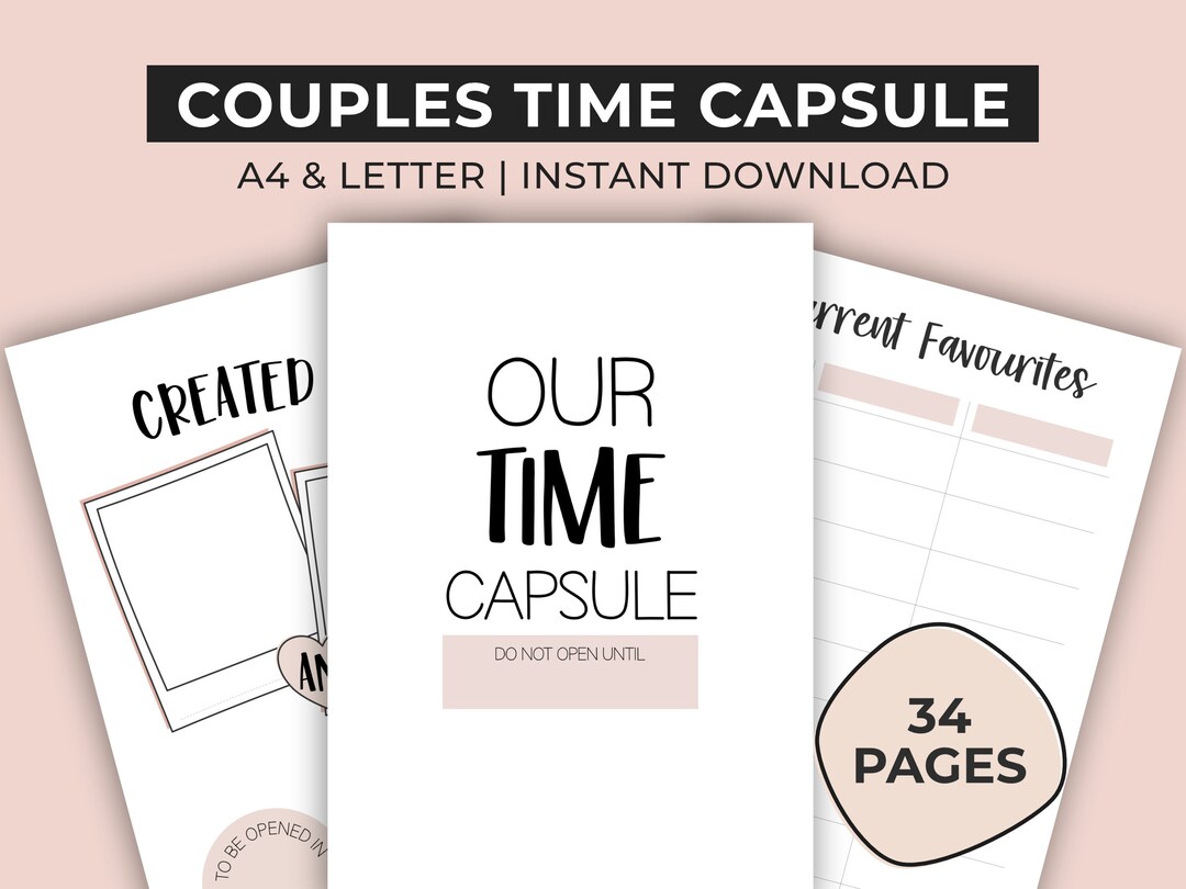 Couples Time Capsule, Date Night Ideas, Wedding Time Capsule ...