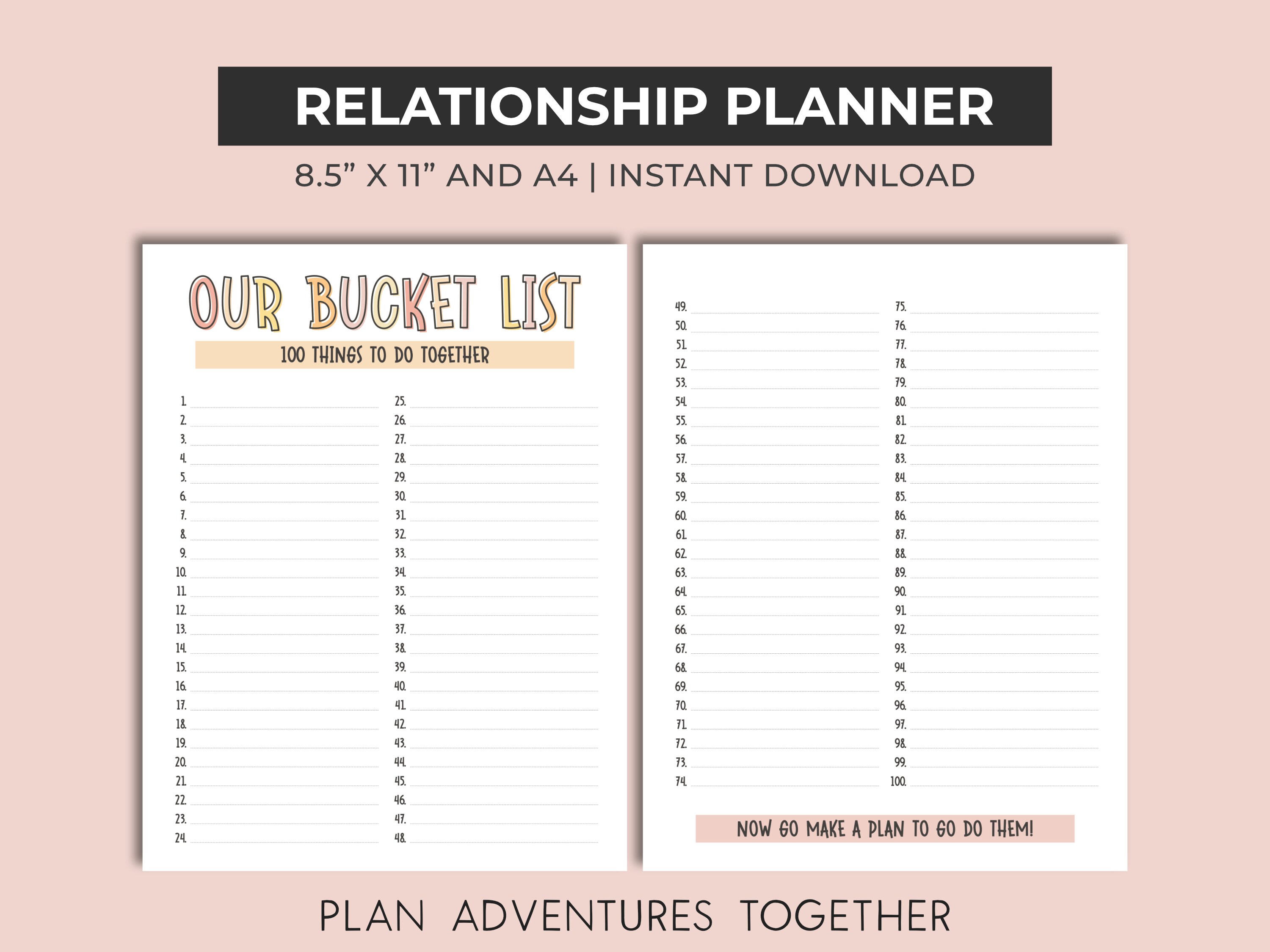 Couples Planner, Relationship Planner Printable, Relationship Journal ...