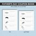 Father's Day Coupon Book, Printable Vouchers, Gift From Kids, Last ...