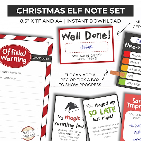 Elf Notes - Etsy