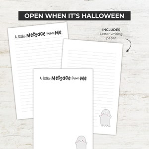 Open When It's Halloween, Letter Label and Inserts, Long Distance ...