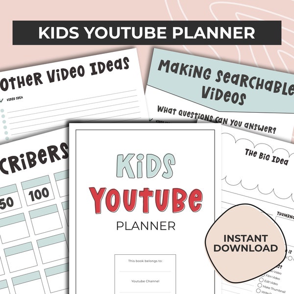 Youtube Video Checklist - Etsy