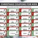 Christmas Coupon Book for Kids, Thoughtful Gift, Christmas Voucher ...