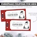 Christmas Coupon Book for Kids, Thoughtful Gift, Christmas Voucher ...