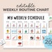 Editable Weekly Meal Chart & Cards, Visual Menu for Kids and Toddlers ...