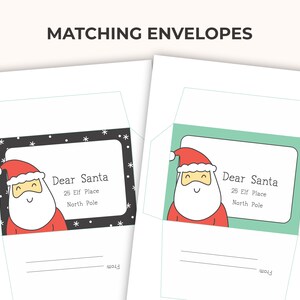 Santa Letter Kit, Dear Santa, Cute Letter to Santa, Christmas Wish List ...