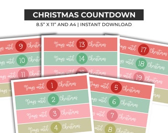 Printable Advent Paper Chain - Etsy