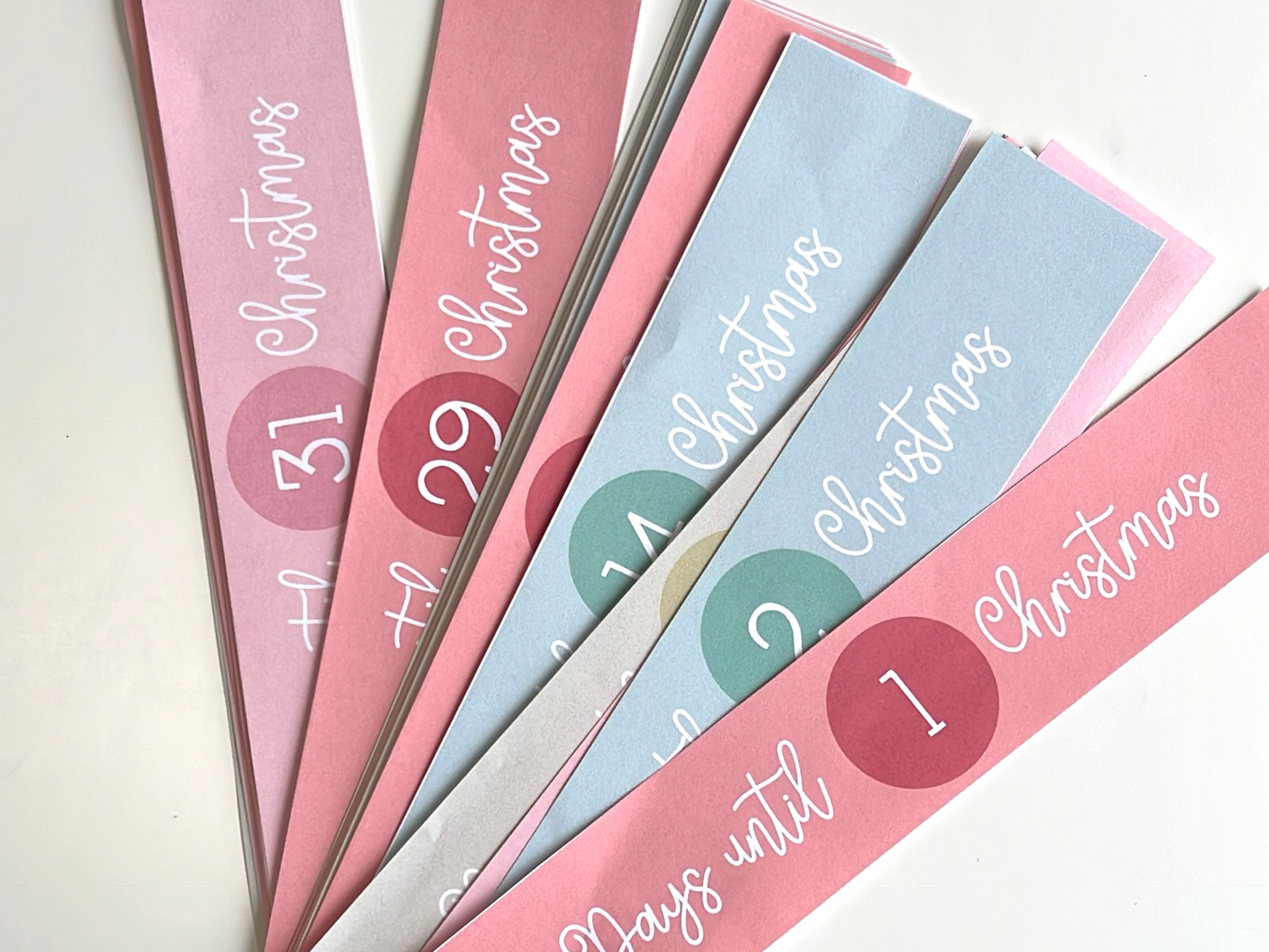 Christmas Countdown Paper Chain Garland, Advent Calendar for Kids ...