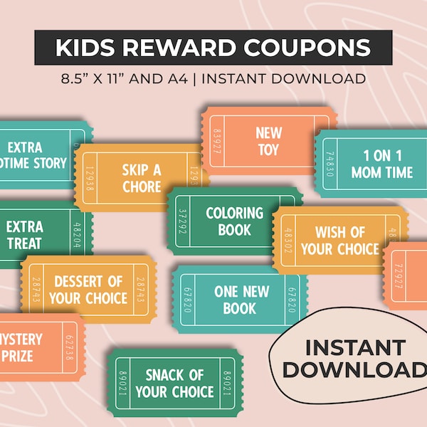 Reward Ticket Clipart - Etsy