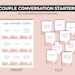 Couple Conversation Starters Printable, Relationship Questions, Date ...