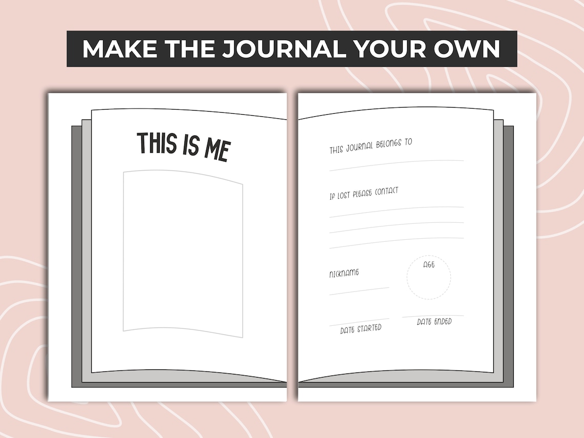 Reading Journal Printable Kids Book Journal Summer Reading | Etsy