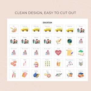 Editable Weekly Routine Chart & Cards, Visual Schedule for Kids and ...