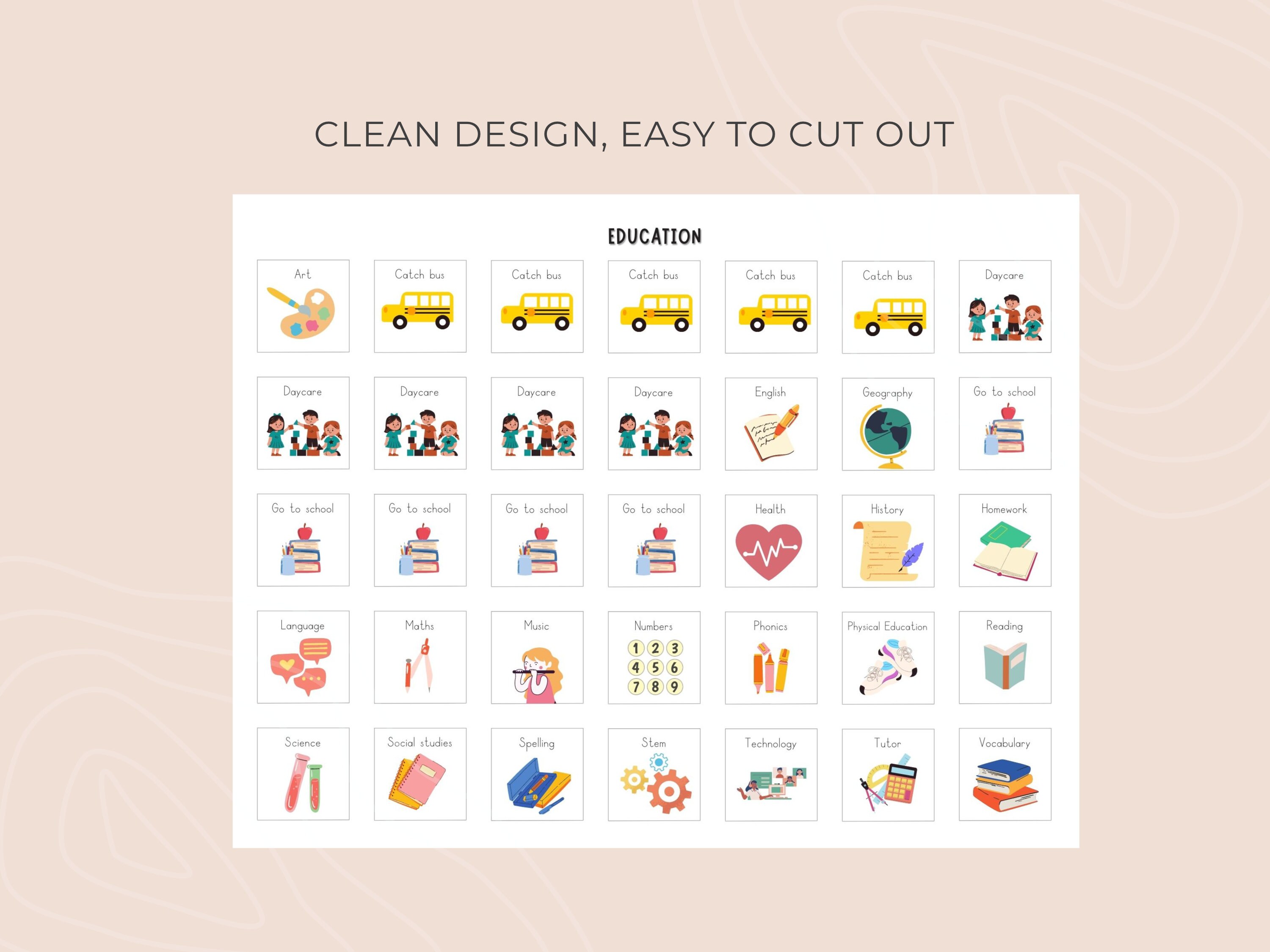 Editable Weekly Routine Chart & Cards, Visual Schedule for Kids and ...