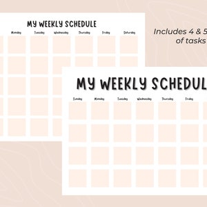 Editable Weekly Routine Chart & Cards, Visual Schedule for Kids and ...