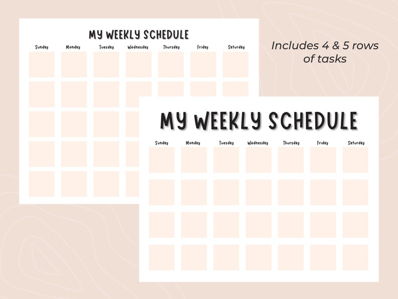 Editable Weekly Routine Chart & Cards, Visual Schedule for Kids and ...