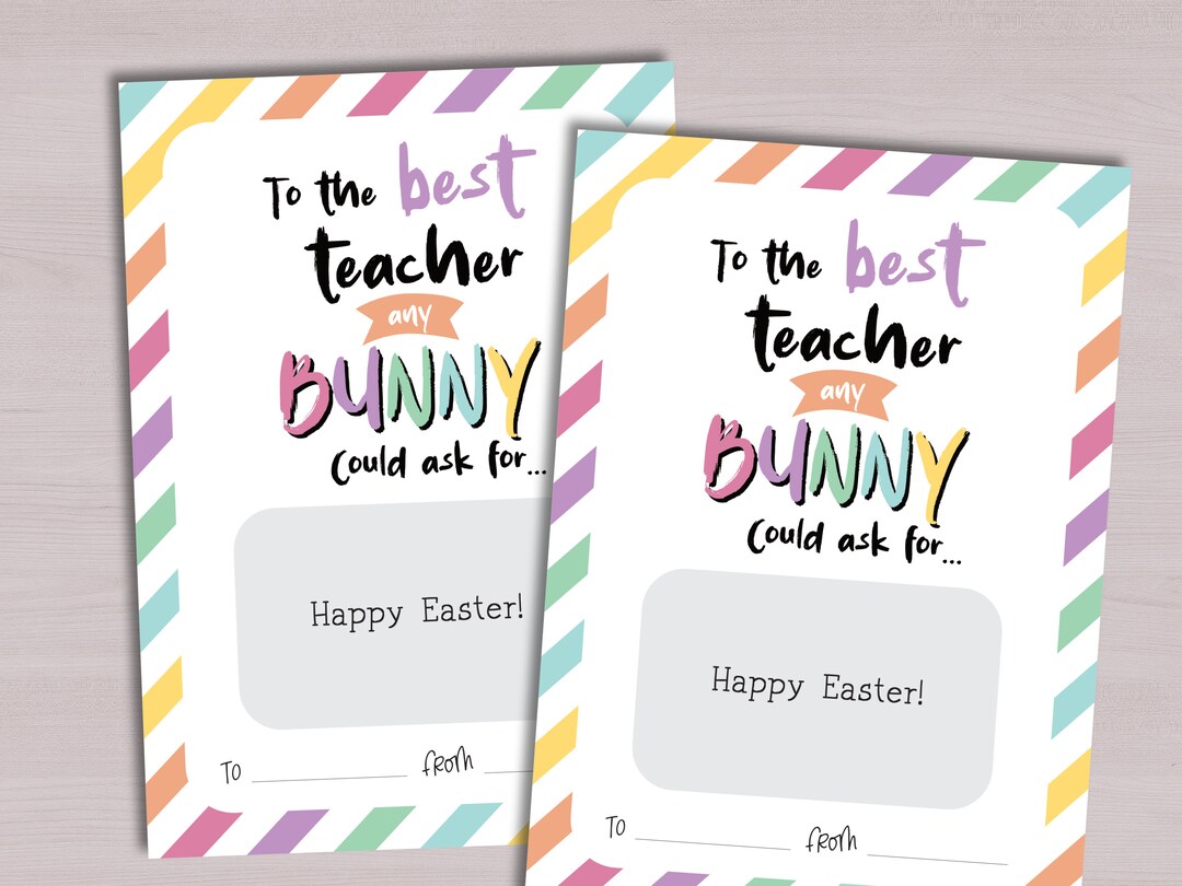 Easter Gift Card Holder, Teacher Appreciation, Easter Basket Stuffers ...