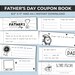 Father's Day Coupon Book, Printable Vouchers, Gift From Kids, Last ...