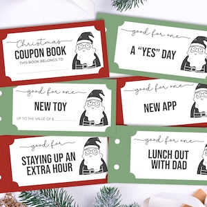 Christmas Coupon Book for Kids, Thoughtful Gift, Christmas Voucher ...