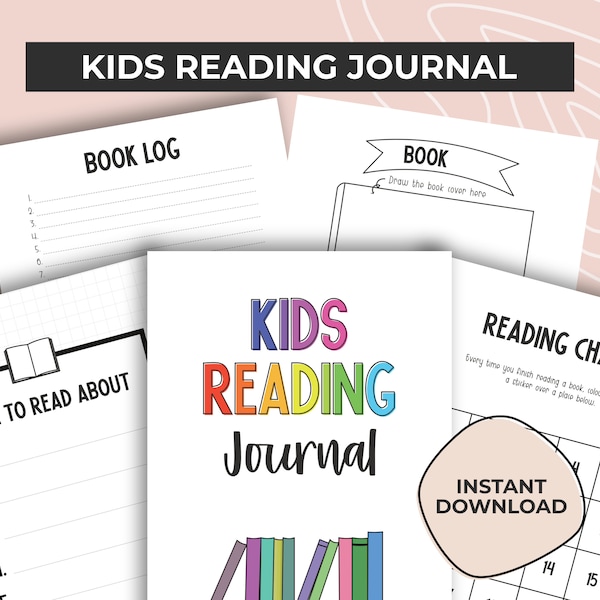 Reading Journal Printable - Etsy