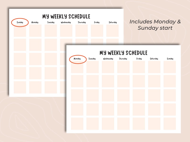Editable Weekly Routine Chart & Cards, Visual Schedule for Kids and ...