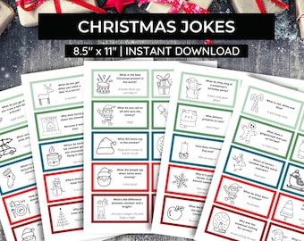 Christmas Lunch Box Jokes, Lunch Box Notes for Kids, Christmas Lunchbox ...