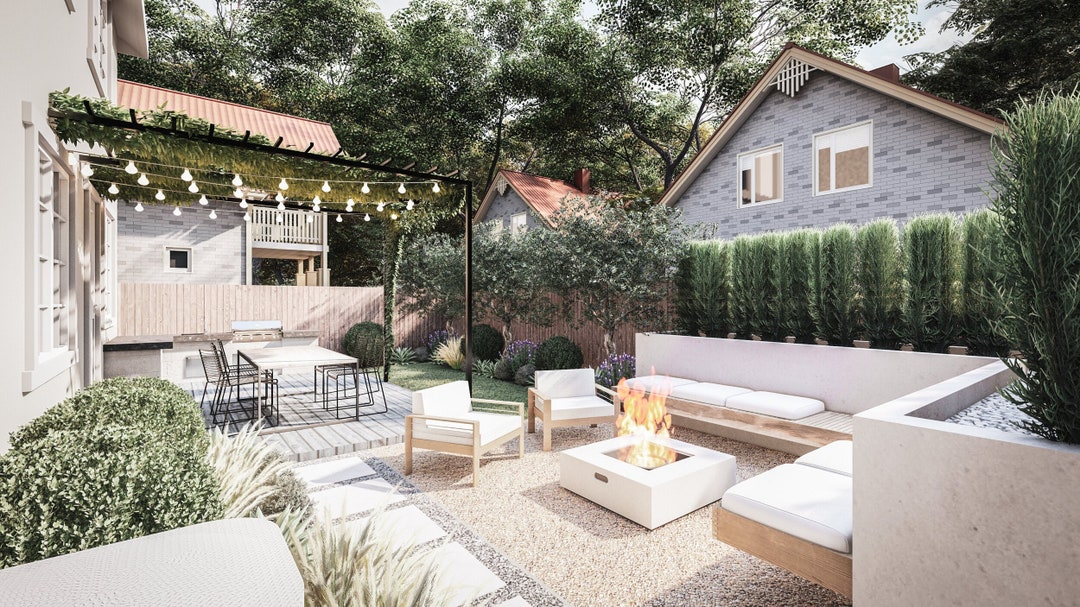 Backyard Design, 3d Realistic Rendering, Online Backyard Design ...