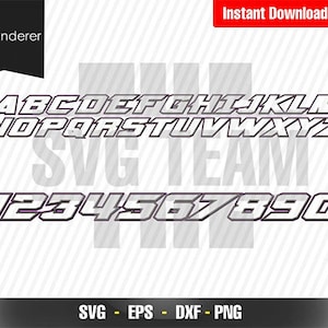 Purple Racing Numbers - Motorcycle Car Alphabet and Numbers 0-9 SVG ...