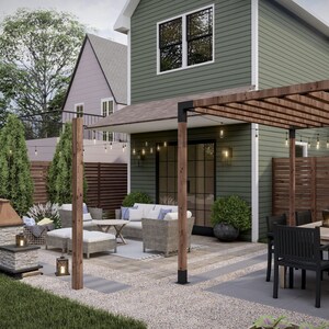 Backyard 3D Rendering, 3d Rendering, Custom, Landscape Design, Online ...