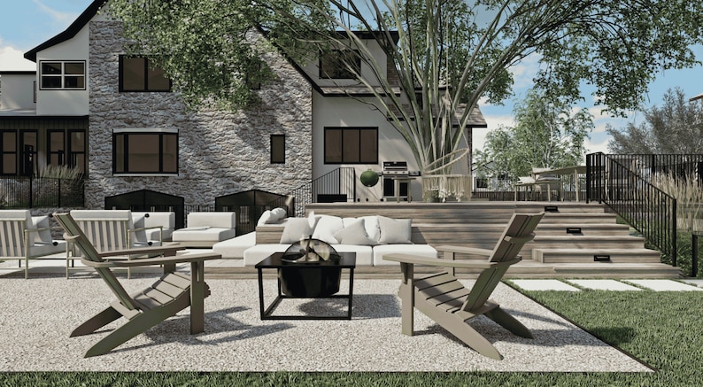Backyard Design, 3d Realistic Rendering, Online Backyard Design ...