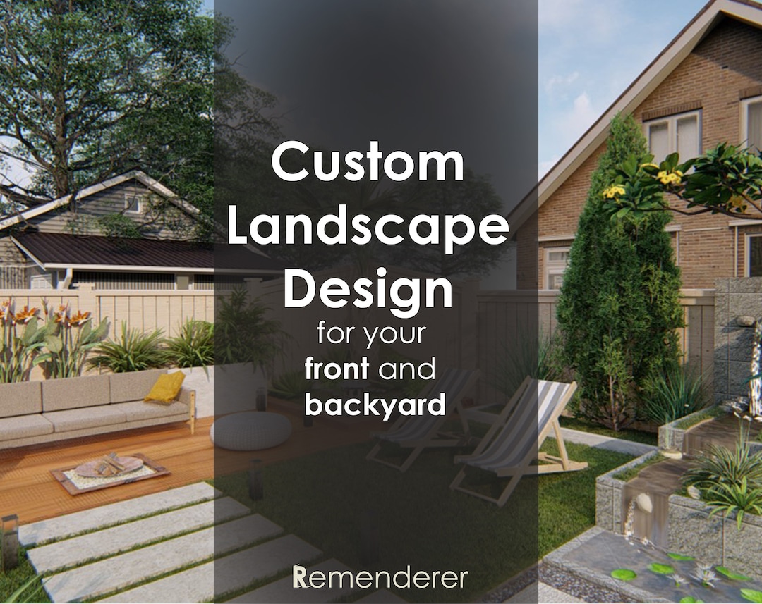 Custom Landscape Design for Your Front and Backyard, Backyard Design ...