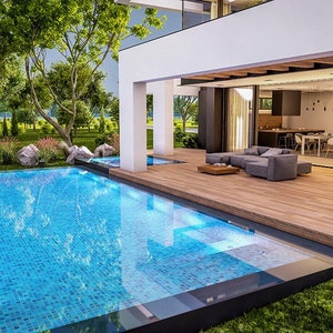 Custom Swimming Pool Rendering Design Visualization, Custom Design ...