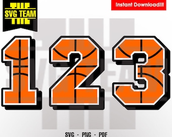 Basketball SVG Files Number 2 Basketball PNG (Download Now) - Etsy