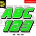Racing - Motorcycle - Car Alphabet and Numbers 0 - 9 SVG - PNG - PDF ...