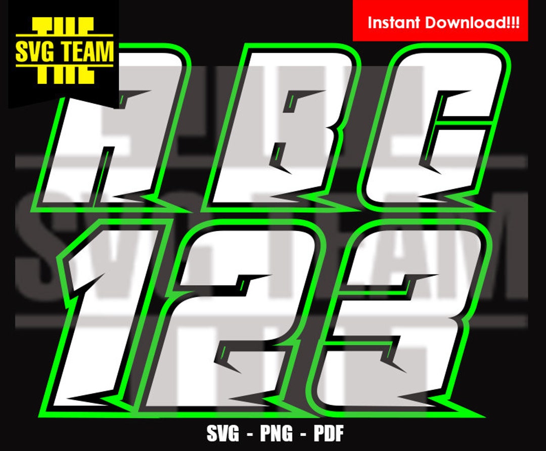 Racing Numbers and Alphabet - Motorcycle - Car Numbers - Monster Truck ...