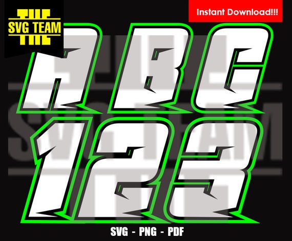 Racing Numbers Motorcycle